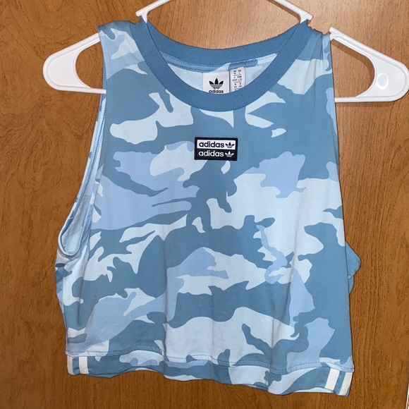 adidas | Tops | Adidas Blue Camo Tank Top | Poshmark